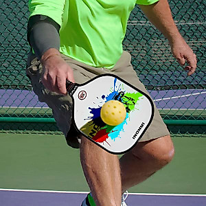 KUIWA Portable Pickleball Net Set Official Size—4 Pickleball Paddles, Carrying Bag, 22FT Pickleball Net System, Assembly Manual, 4 Outdoor Pickleball Balls