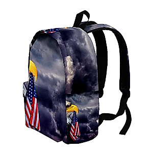 VBFOFBV Travel Backpack for Women, Hiking Backpack Outdoor Sports Rucksack Casual Daypack, Eagle Sky