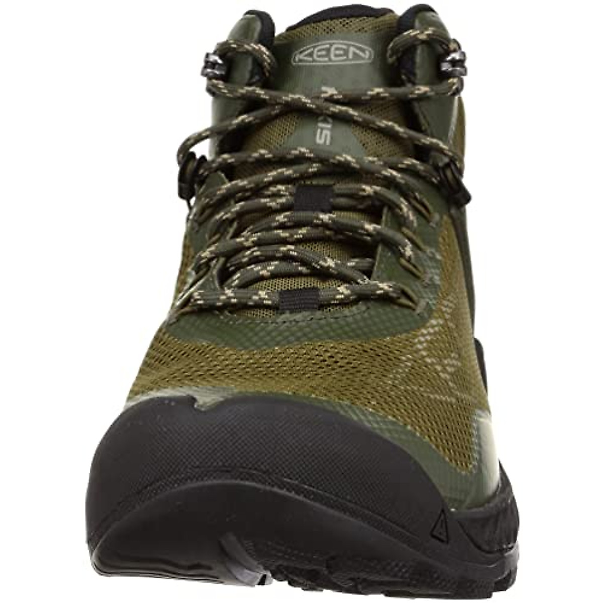 KEEN Men's NXIS Evo Mid Height Waterproof Hiking Boots, Forest Night/Dark Olive, 12