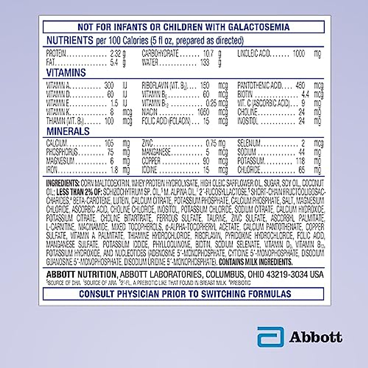 Similac Pro-Total Comfort Infant Formula with Iron, Gentle, Easy-to-Digest Formula, with 2'-FL HMO for Immune Support, Non-GMO, Baby Formula Powder, 20.1-oz Tub