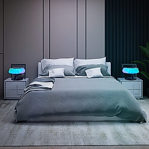 AMPULLA Cloud of Light Smart Bedside Lamp Table Lamp with Wireless Charge and Bluetooth Speaker RGB Dimmable Nightstand Lamp for Bedroom