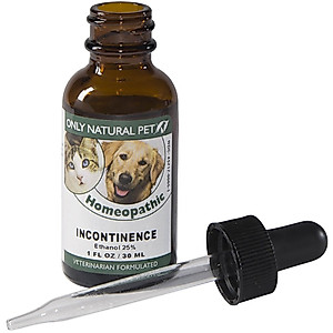 Only Natural Pet Incontinence Homeopathic Remedy - Bladder Support and Urine Control Supplement