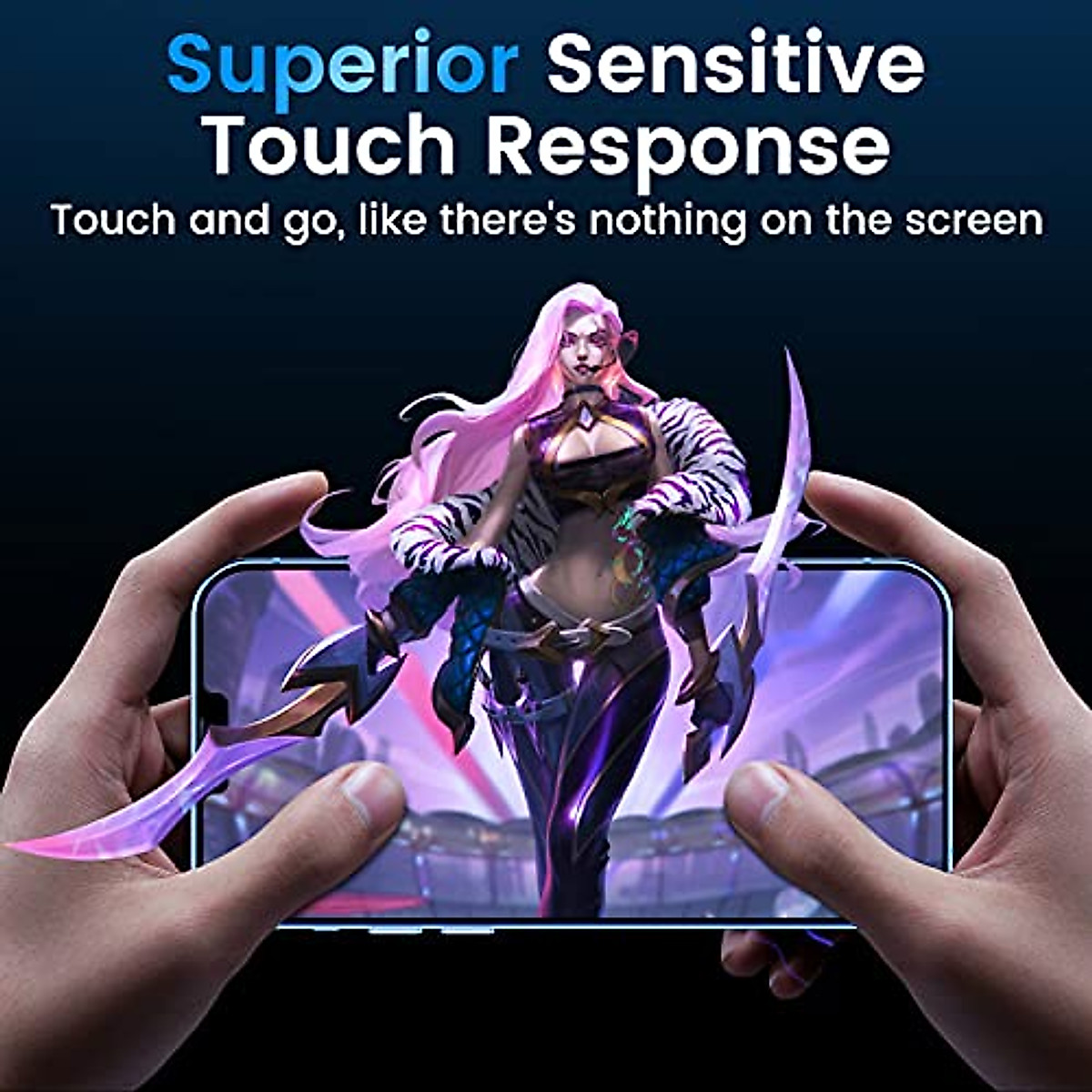 MOHAVE 2 Pack Compatible with iPhone 13 Pro Max & iPhone 14 Plus Screen Protector 6.7'' with Auto Alignment Kit, Diamond Hardness HD Tempered Glass, 10X Military Grade Shatterproof, Case Friendly