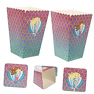 LIFKOME 24pcs Popcorn Boxes Popcorn Box Popcorn Boxes for Candy Popcorn Snack Container Mini Popcorn Boxes Party Favor Box Popcorn Bucket Party Paper Popcorn Box Popcorn Box