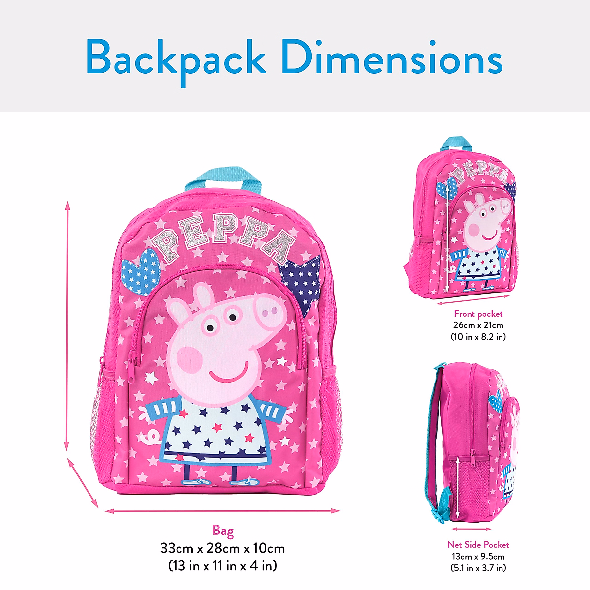 Peppa Pig Girls Peppa Pig Backpack (Pink)