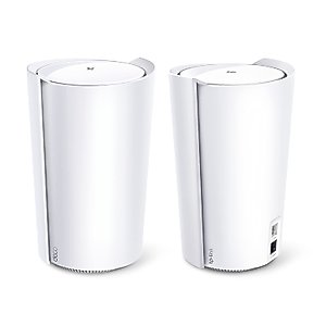 TP-Link AX6600 Deco Tri-Band WiFi 6 Mesh System(Deco X90) - Covers up to 6000 Sq.Ft, Replaces Routers and Extenders, AI-Driven and Smart Antennas, 2-Pack