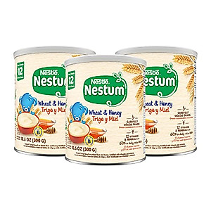 Nestle Nestum Infant Cereal, Wheat and Honey, 10.6 Ounce (Pack of 3)