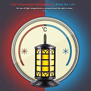 OUUED European Wall Light E27/E26 Column Head Lamp Wall Lamp Waterproof Home Garden Lamp Garden Villa Hotel Door Pillar Lamp