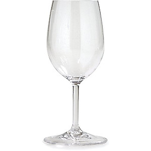 Carlisle FoodService Products 564507 Alibi Shatter-Resistant Plastic White Wine Glass, 8 oz., 6.94" Height, 2.75" width, 2.75" Length, Polycarbonate (Pc), Clear ,pack of 1