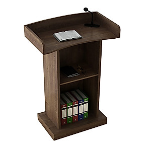 MObyat Lectern Podium Stand,Lectern Podium Stand,Stand-up Lectern Commercial Furniture Stand-Up Floor Teacher Speaker Lecture Classroom Presentation Stand/A/60x42x120cm