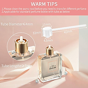 14 Pieces Travel Perfume Mini Refillable Spray Perfume Bottle Portable Perfume Bottle with 10 Pieces Perfume Refill Pump Perfume Dispenser Pump Transfer Tool for Outgoing (5ml)