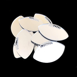 Super Cool Creations Rugby Ball Shaped Crafting Sets, Bright Blue, Pack of 10 x 3cm