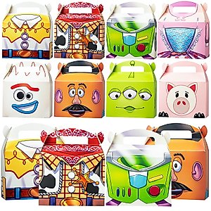 Toy Birthday Party Supplies,16Pcs Gift Boxes,Game Theme Style Party favors,Best for Fill Up the Birthday Gift Bags（8 style）