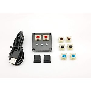 Autobahn88 NONO Pro-Version Keypad, Compatible with OSU! Rhythm Games Keypad (with 4 Pairs Cherry MX Speed Switch)