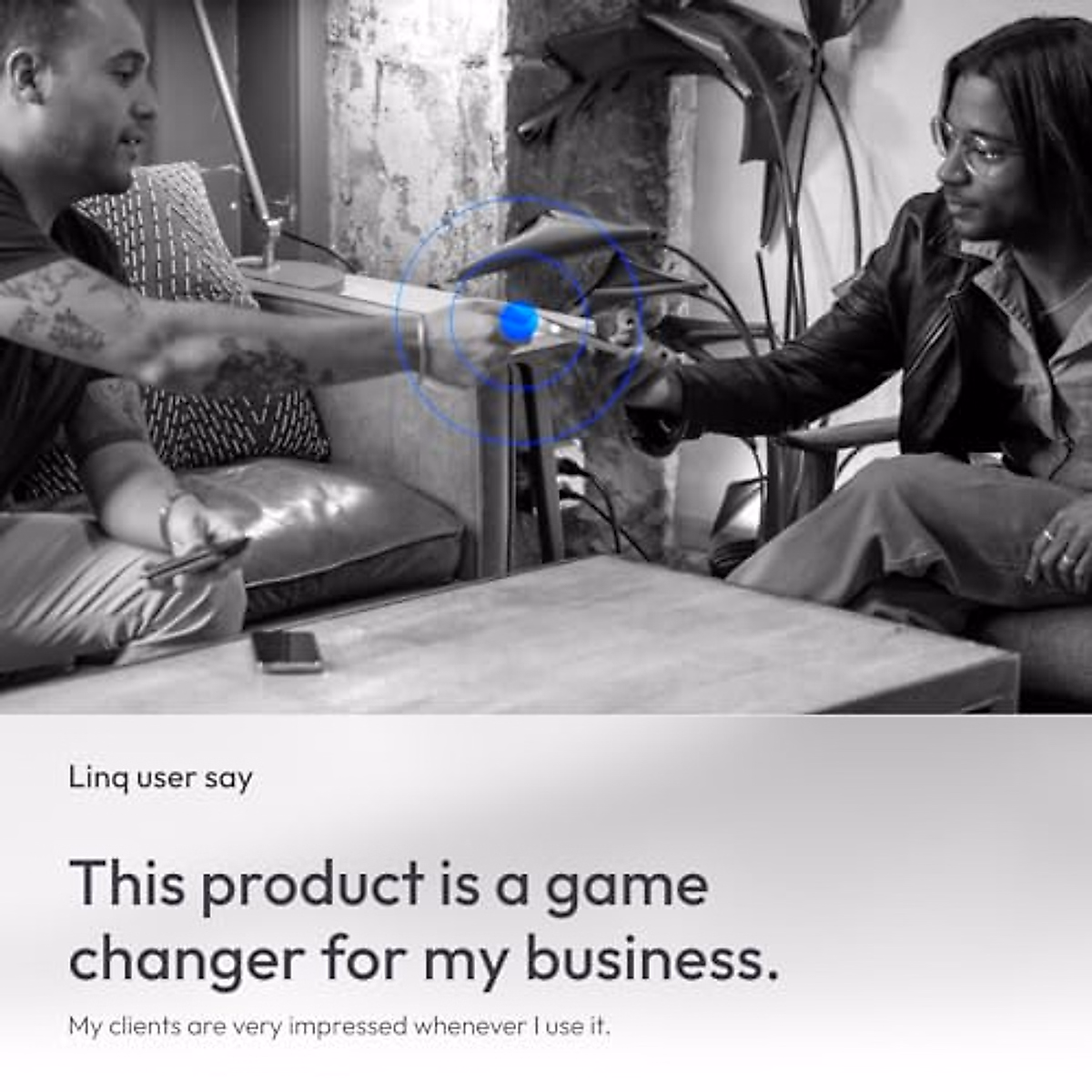 Linq Digital Business Card - Smart NFC Contact and Networking Card (Matte Black)