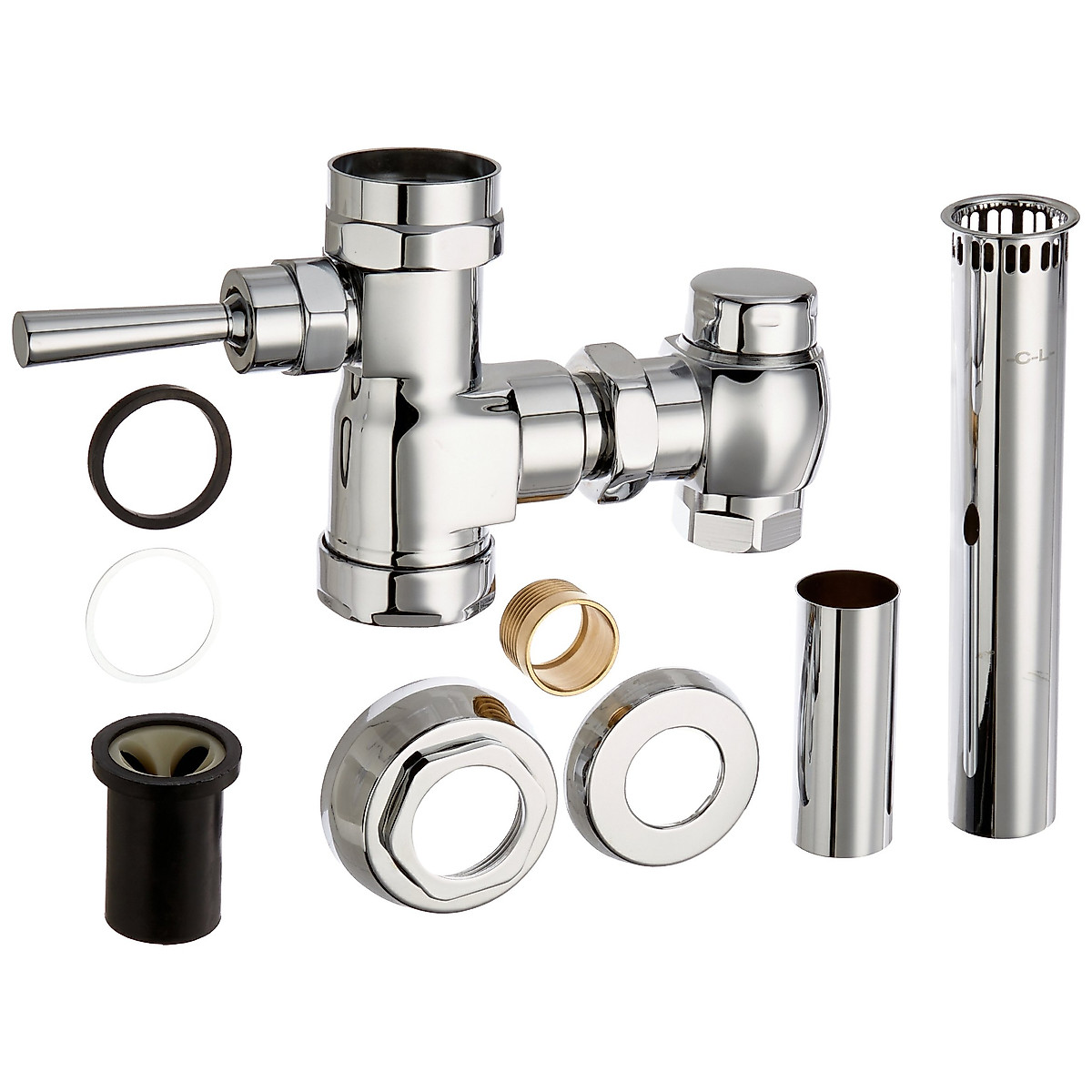 American Standard 6047111.002 Exposed Manual Toilet 1.1 GPF Flush Valve, Polished Chrome