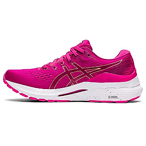 ASICS Women's Gel-Kayano 28 Running Shoes, 8, Fuchsia RED/Pink GLO