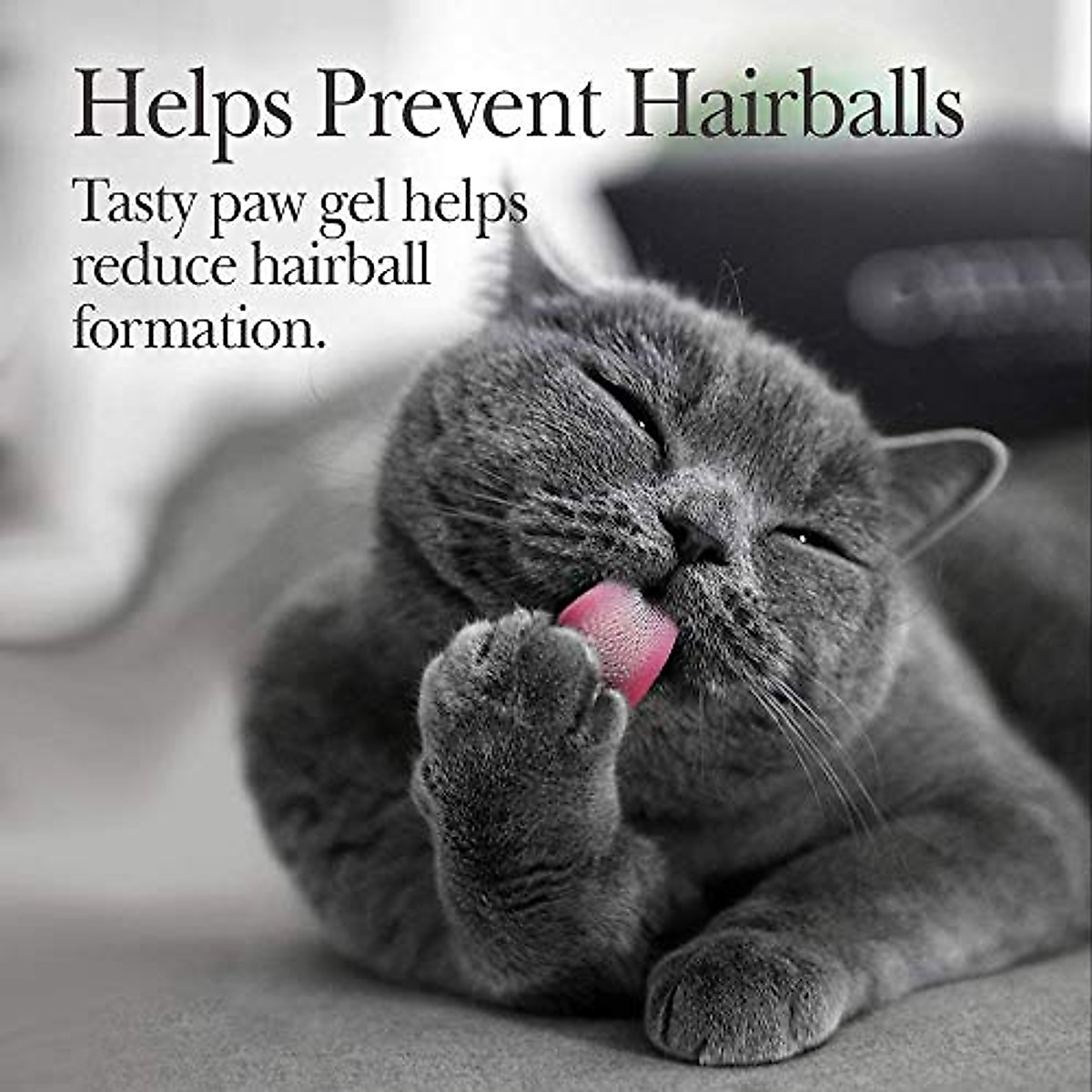 Nutri-Vet Cat Hairball Support Paw Gel - Hairball Remedy for Cats - Tasty Chicken Flavor - 3 oz