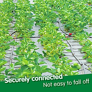 iMopo Irrigation Fittings Kit for 1/2"(.600" ID) Tubing,20 Pieces Set-8 Couplings, 6 Tees,6 Elbows - Barbed Connectors for Drip or Sprinkler Systems