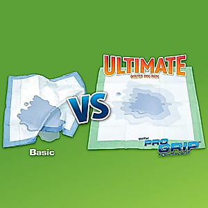 OUT! Ultimate Pro-Grip Dog Pads | Absorbent Pet Training and Puppy Pads | Grip Technology Prevents Slipping and Bunching | 50 Pads | 21 x 21 Inches