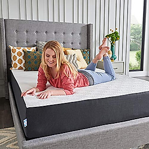 Sealy - Hybrid Bed in a Box - 10 Inch, Medium-Firm Feel, Queen Size, CopperChill Technology, CertiPur-US Certified