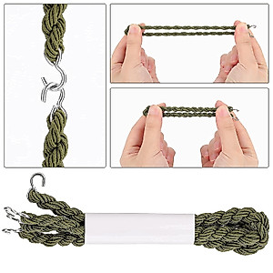 Molain 12 Pieces Military Elastic Boot Straps Shoelace Boot Blousers Military Leg Straps Blousing Garters with Metal Hooks