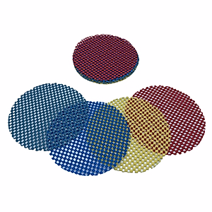 12 Pack Multi-Purpose Bottle and Jar Opener Grip Pads - 5.5” Round Non-Slip Kitchen Gripper for Lids, Cans and Medicine Bottles - 2-in-1 Coaster and Opener - by Bigleef