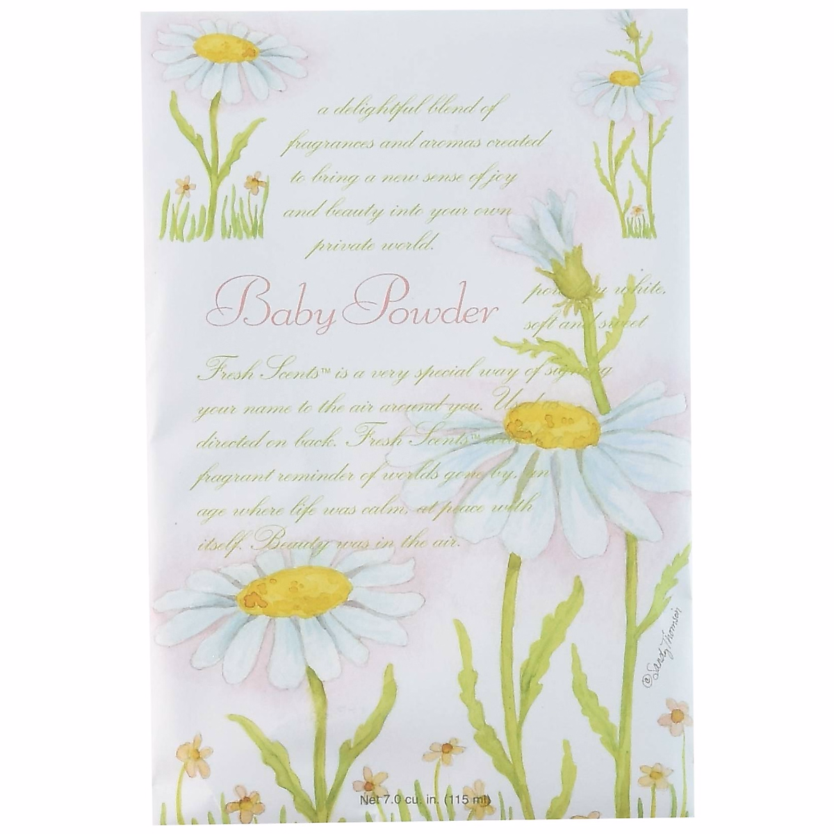 Fresh Scents Scented Sachets - Baby Powder, Lot of 6