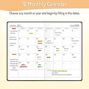 Forvencer 2024 Planner, Daily, Weekly & Monthly Planner 2024-2025 Academic Year, Durable Hardcover Weekly Planner for Work, School, Home, Start Anytime, A5(5.8'' x 8.3''), Dark Green