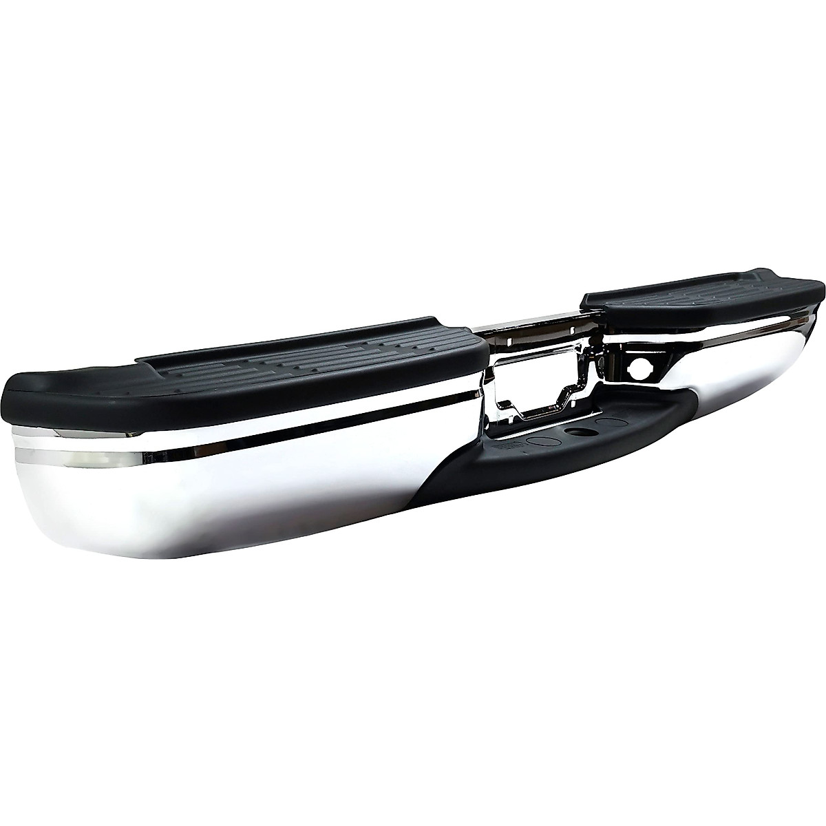 Evan Fischer Step Bumper Compatible with 1999-2007 Ford F-250 Super Duty & 1999-2007 Ford F-350 Super Duty Chrome Steel