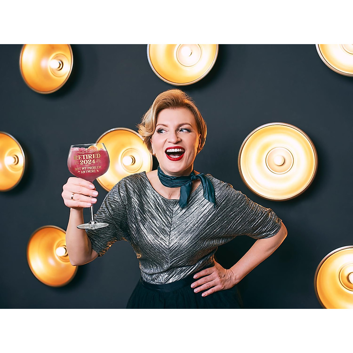 NewEleven Retirement Gift For Woman 2024 - Happy Retirement Gifts - Coworker Leaving Gifts, Farewell Gifts, Retirement Decorations, Farewell Goodbye Gifts For Coworkers, Friends - 16 Oz Wine Glass