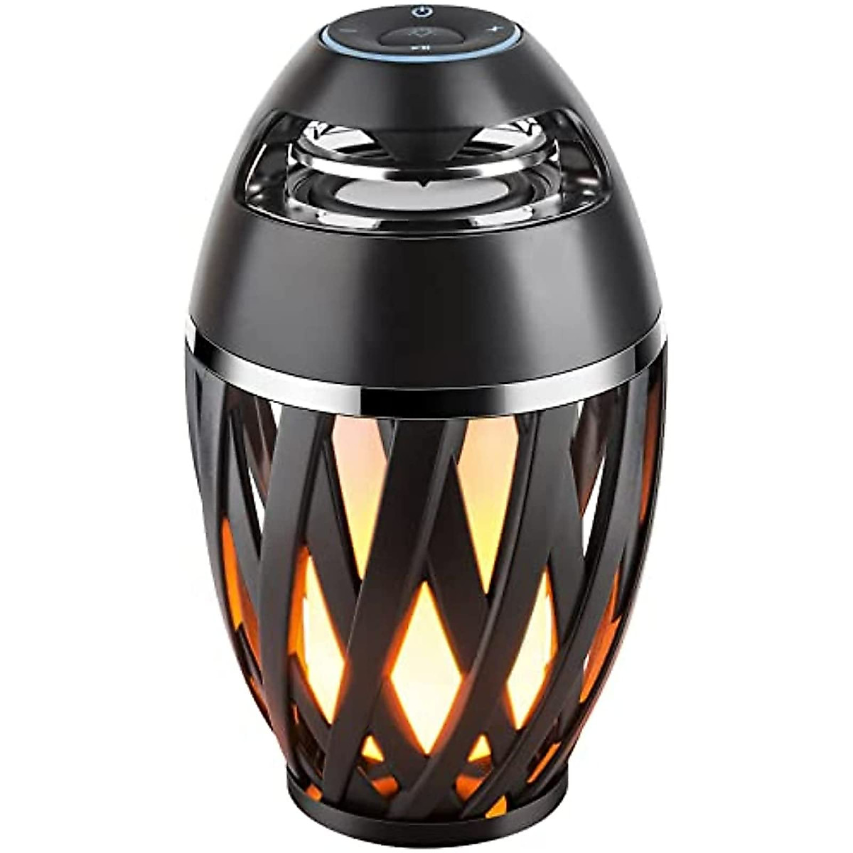 LED Flame Speaker Lamp, Unique Men Gifts Torch Atmosphere Outdoor Echo Portable Stereo Bluetooth Speakers with HD Audio and Enhanced Bass Night Light BT 5.0 for iPhone Android Electronics For Men
