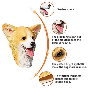 CreepyParty Dog Mask Corgi Mask Halloween Costume Party Latex Welsh Corgi Dog Mask
