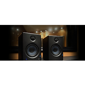 PreSonus Eris E.45 HD 2-Way 4.5" Nearfield Monitors, 70Hz-20kHz Frequency Response, 10kOhm Input Impedance, 2x Balanced 1/4" TRS, 2x Unbalanced RCA, Pair