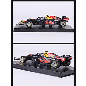 pchmodel 1:43 F1 RB16B Red Bull Racing Car 2021 NO.33 &11 Alloy Luxury Vehicle Diecast Cars Model Toy Collection by Bburago 38056 (RB16B NO.33 Hardcover Edition)