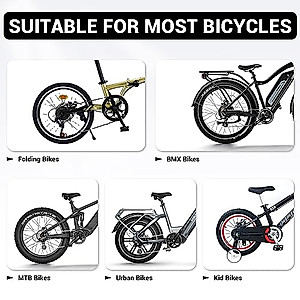 Himiway Folding Bike Pedals with Reflective Strips, Aluminum Alloy Bicycle Foldable Pedals, 9/16 inch Non-Slip Wide Platform Cycling Pedals for Folding Bike, BMX Bike, MTB Bike, Road Bike