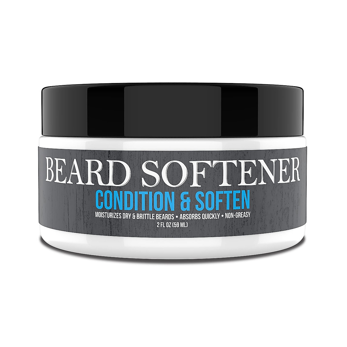 Uncle Jimmy Beard Softener, Conditioning Balm for Men | Hydrates, Smooths, Adds Shine & Tames Flyaway Hair | Made With Shea Butter, Honey 2 Fl Oz