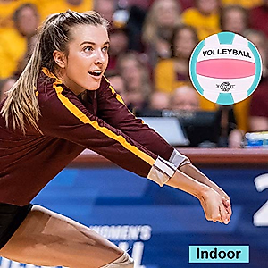 EVZOM Super Soft Volleyball Beach Volleyball Official Size 5 for Outdoor/Indoor/Pool/Gym/Training Premium Volleyball Equipment Durability Stability Sports Ball