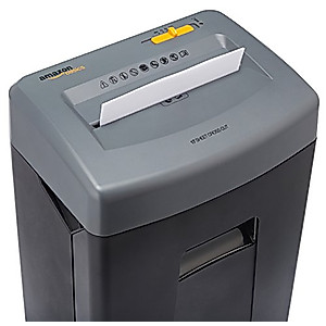 Amazon Basics 17-Sheet Cross-Cut Paper, CD, and Credit Card Shredder with Pullout Basket