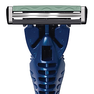 BIC® Flex2™ Hybrid Disposable Razor, Blue, 10 Pack