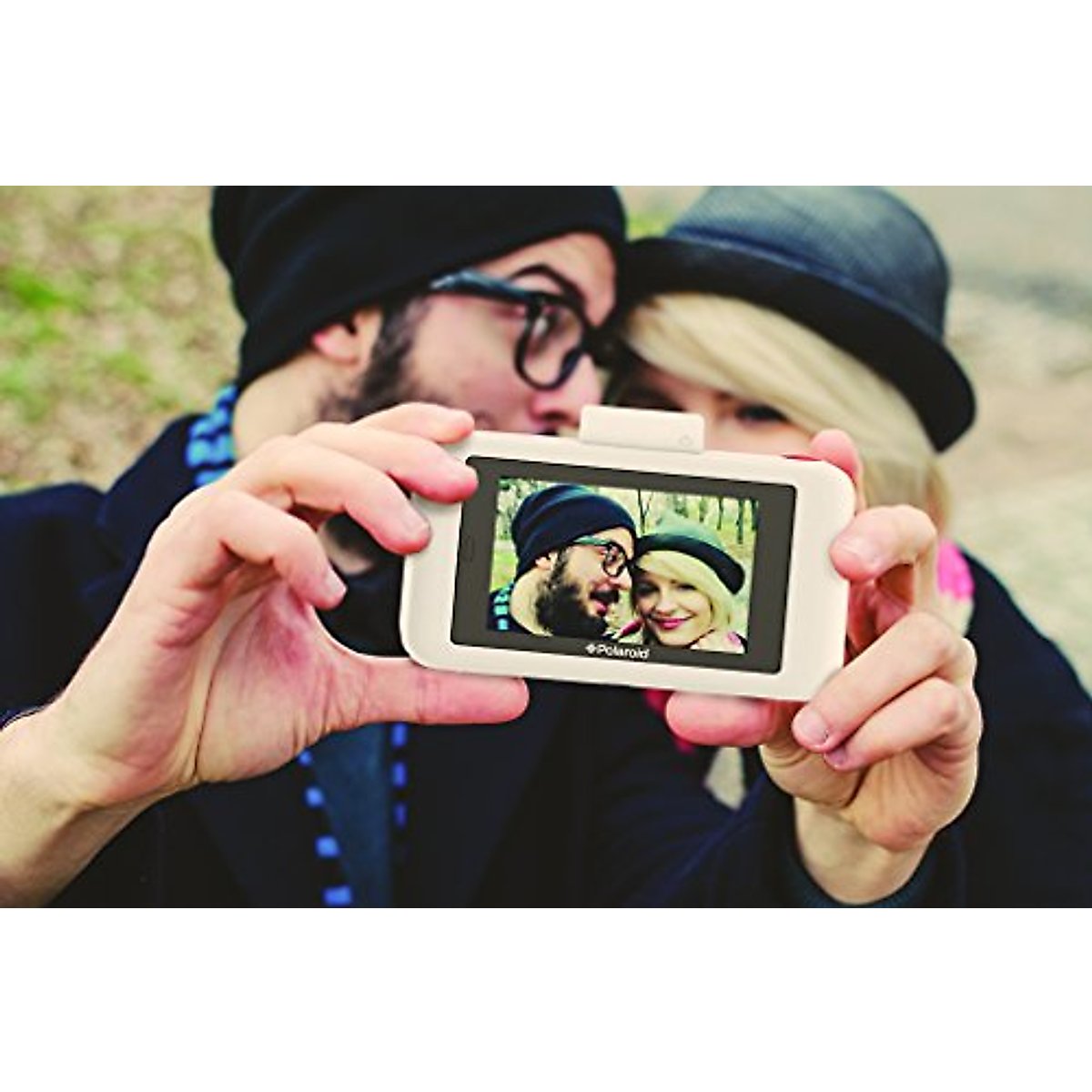 Zink Polaroid Snap Touch Portable Instant Print Digital Camera with LCD Touchscreen Display (Purple)