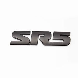 UpAuto SR5 Emblem Side/Rea V6 SR5 Trunk Decal Metal Sticker Badge (Black)