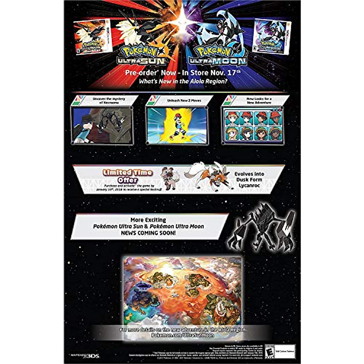 Pokémon Ultra Sun - Nintendo 3DS (World Edition)