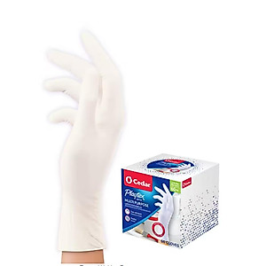 PLAYTEX Multi-Purpose White Latex Gloves, 1-Size Fits Most 60 Count (Pack of 1)