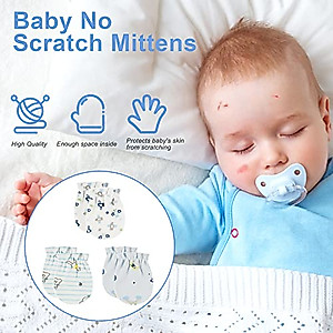ONESING 16 Pairs Baby Mittens Newborn Mittens No Scratch 0-6 Months Warm Mittens for Newborn Baby Boys Girls