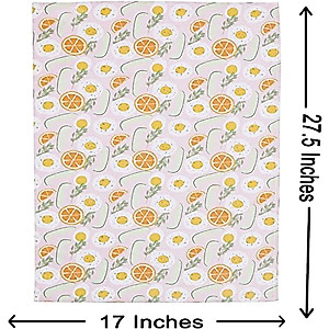 SunMoonSky Hand Bath Towels 100% Cotton Placemats 14 x 19 Inch, Hand Bath Towels or Cotton Placemats Set of 2 Collection of The Elegant Styles and Quality Fabrics for Every Occasion. (Lemon)