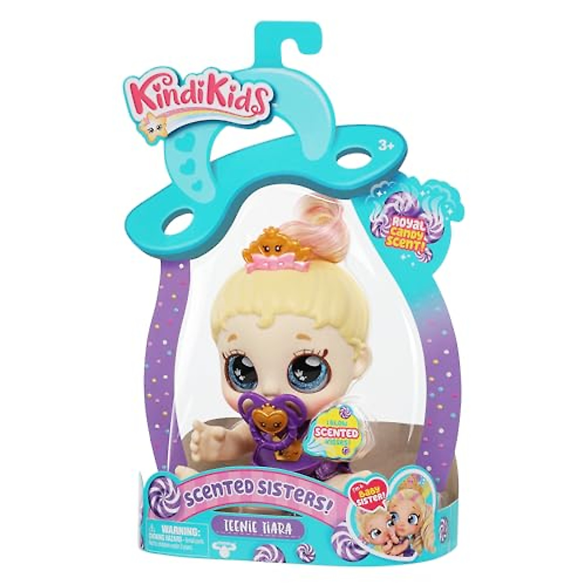 Kindi Kids Scented Sisters 6.5" Doll and 2 Accessories - Teenie Tiara