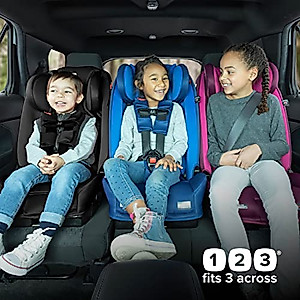 Diono Radian 3RX 3-in-1 Rear and Forward Facing Convertible Car Seat, Adjustable Head Support & Infant Insert, 10 Years 1 Car Seat Ultimate Safety and Protection, Slim Fit 3 Across, Jet Black