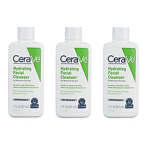 CeraVe Hydrating Facial Cleanser For Normal to Dry Skin 3 fl oz