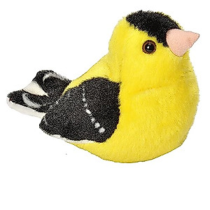 Wild Republic Audubon Birds American Goldfinch Plush with Authentic Bird Sound, Stuffed Animal, Bird Toys for Kids and Birders, Eastern Bluebird